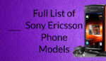 All Sony Ericsson Models | List of Sony Ericsson Phones, Tablets ...